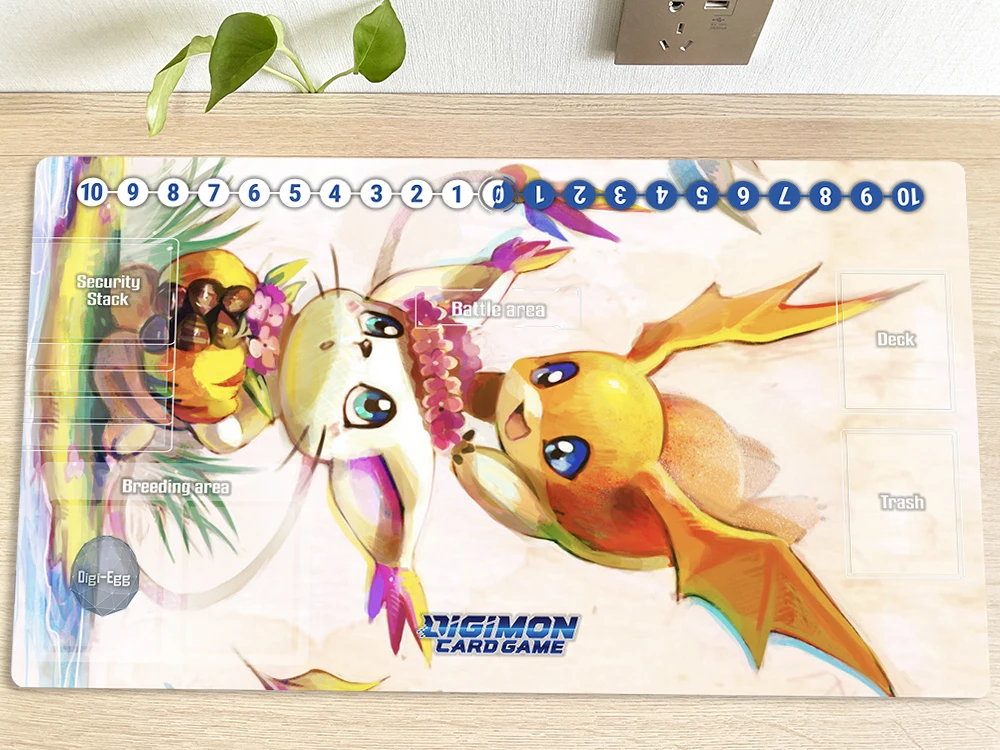 Digimon Playmat DTCG CCG Mat Terriermon Patamon Trading Card Game Mat ...