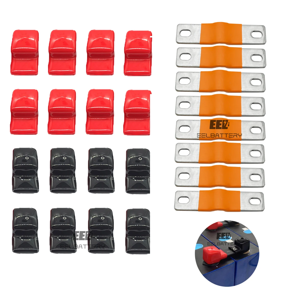 EEL-16pcs-Lifepo4-Battery-Accessorie-Insulation-Cover-Terminal-8pcs ...