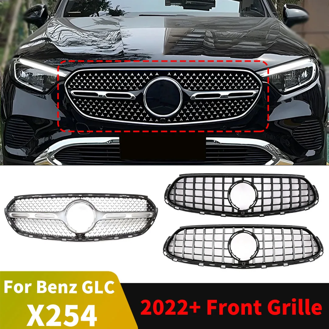 Front-Grid-Bumper-Grille-Inlet-Grill-Middle-Mesh-Upgrade-For-Mercedes ...