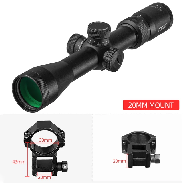 DOCTER 2.5-12.5X40 IR Scopes Hunting Air Rifle Scope Wire Rangefinder ...