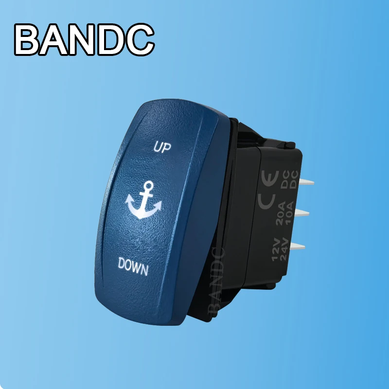 Marine ANCHOR Switch | Waterproof Momentary (Up/Down) Rocker Switch ...