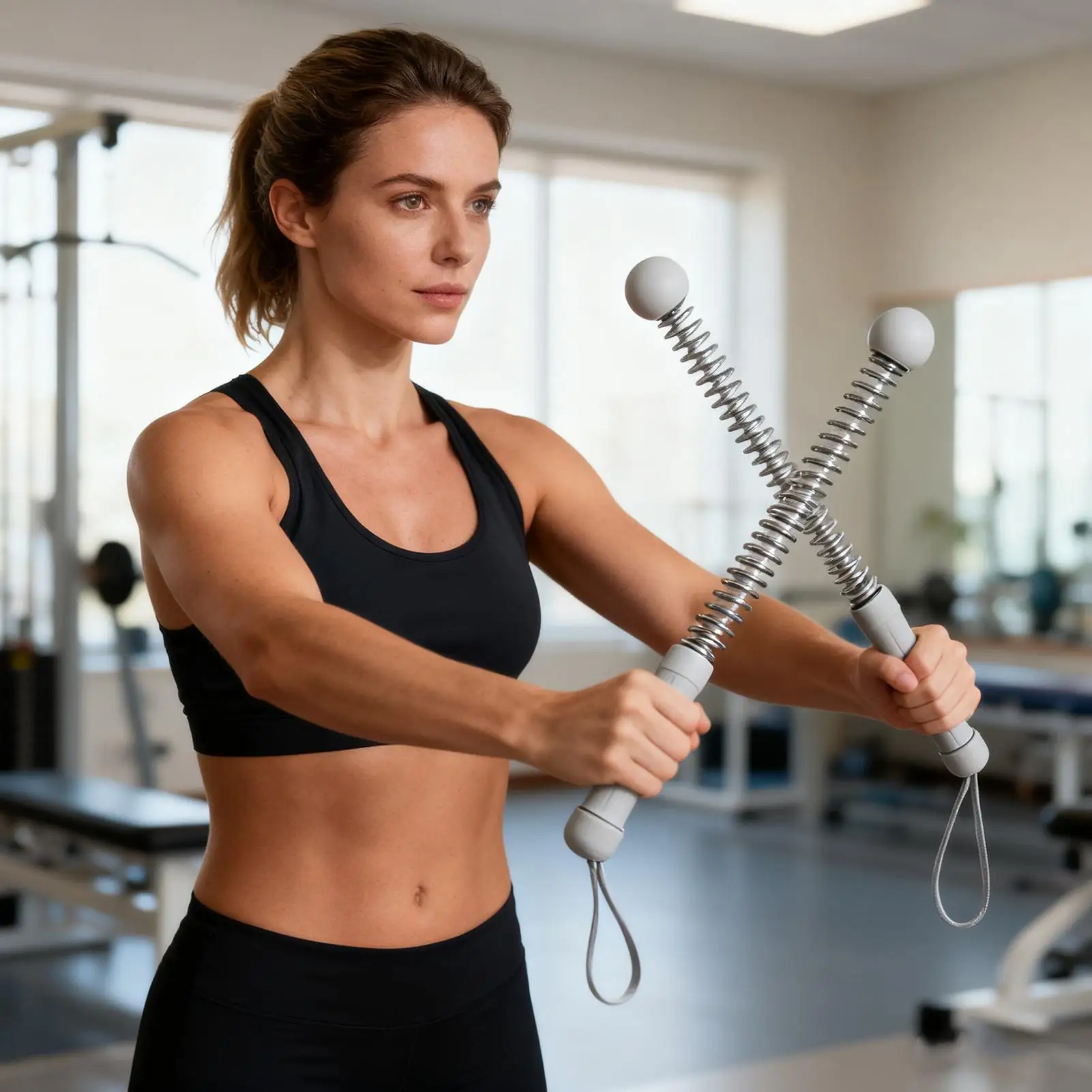Cordless Battle Ropes Arm Strength Workout Equipment Home Arm Training ...