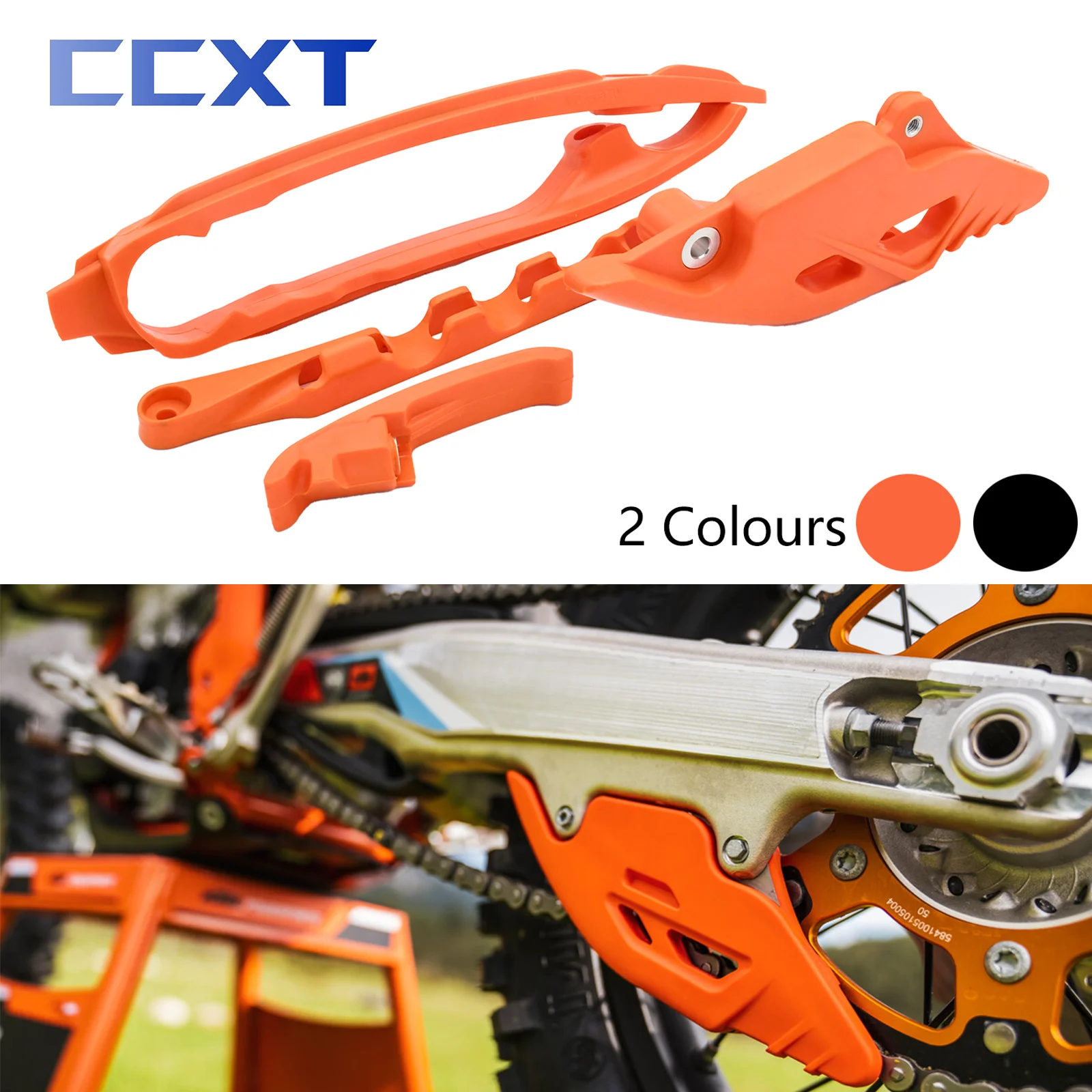 2024-Motorcycle-Swingarm-Chain-Slider-Kit-Chain-Guard-Guide-Brake-Hose ...
