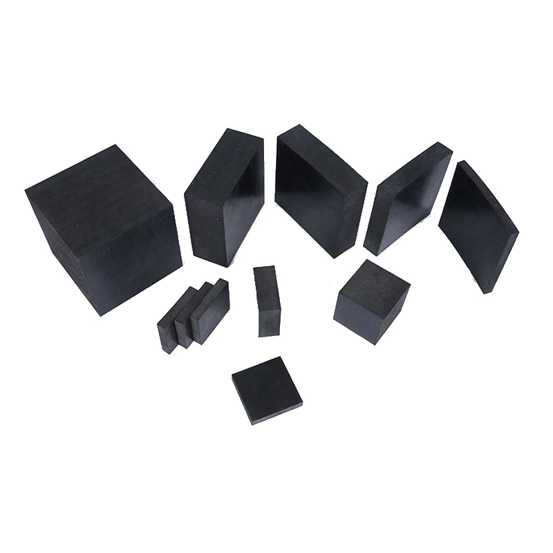 Black-Industry-Rubber-Block-Elastic-Anti-Slip-Damping-Gasket-Shockproof ...