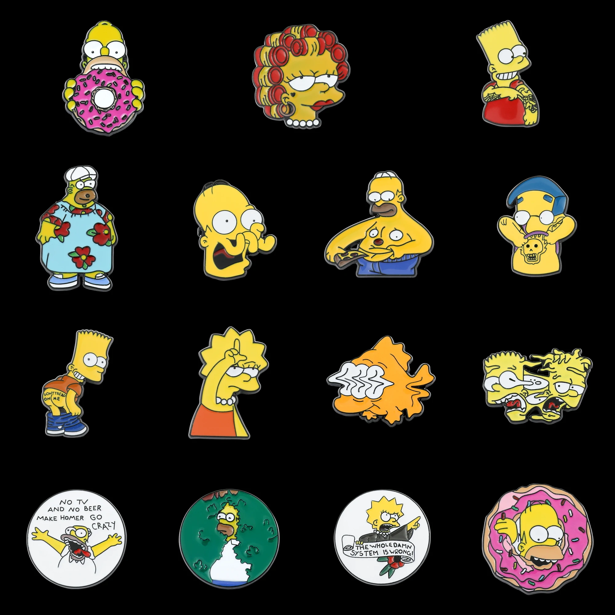 Disney-Anime-The-Simpsons-Cartoon-Brooch-Cute-Simpaon-Creativity-Badge ...