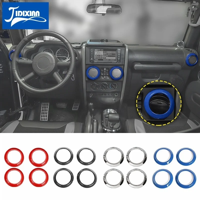 Jidixian Car Air Conditioning Outlet Vent Decoration Cover Ring Sticker ...