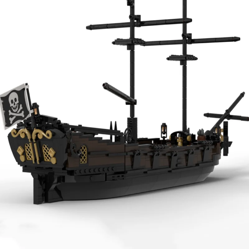 High-tech-building-blocks-MOC-marine-cruise-ship-pirate-ketch-assembly ...