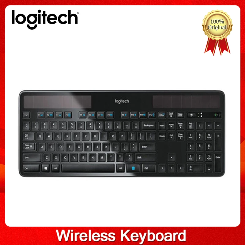 Logitech K750 Bluetooth 2.4 Ghz Wireless Keyboard Solar Light Powered ...