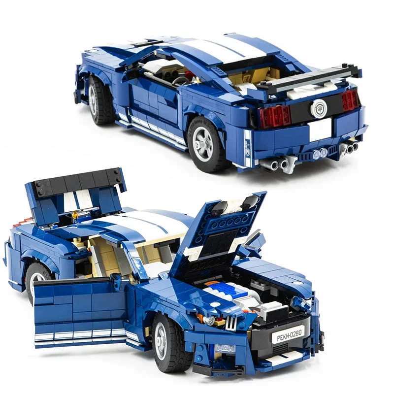 NEW-Creative-Expert-MOC-10265-Mustangs-Shelby-GT500-Super-Sports-Cars ...