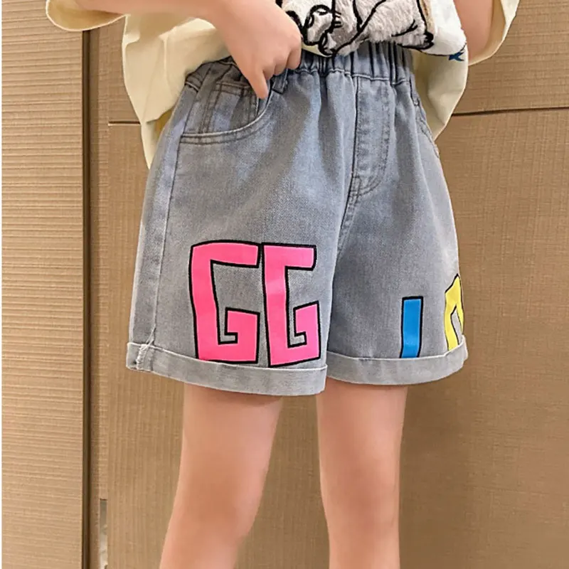 Denim-Shorts-for-Girls-Letter-Summer-Hot-Pants-Children-Girl-Jeans-5 ...