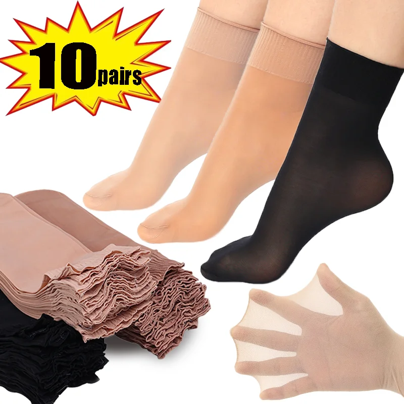 Summer Short Silk Socks Lady Sexy Ultra-thin Ankle Stocking Ruffled ...