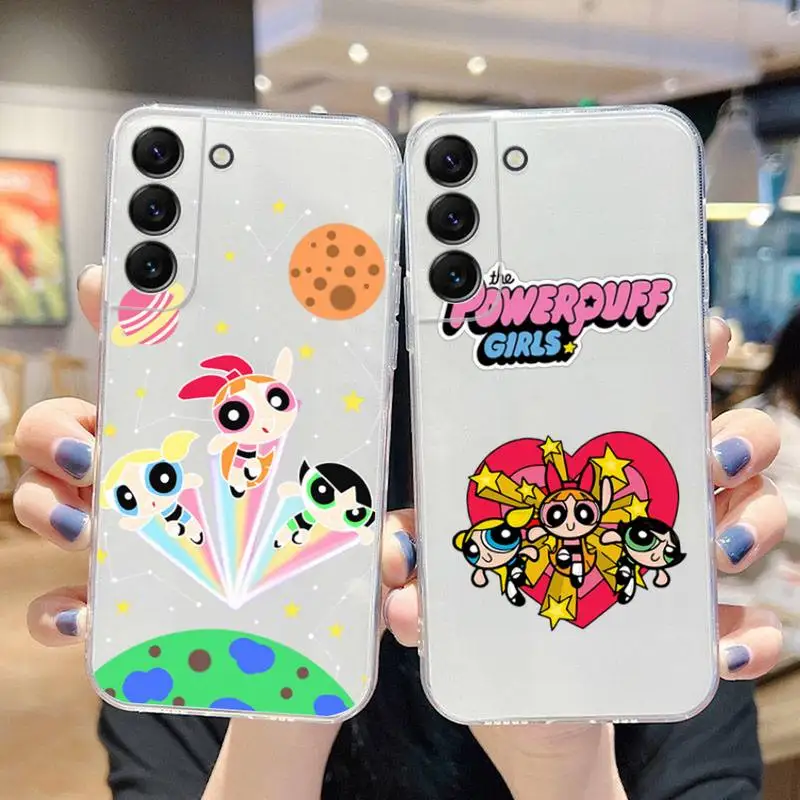 Toys Cartoon Powerpuff Girls Phone Case For Samsung Galaxy S22 S21 ...