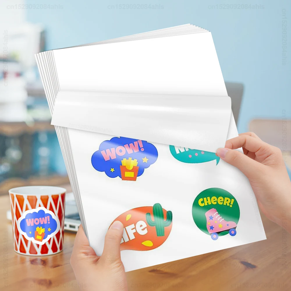 10-Sheets-Printable-Vinyl-Sticker-A4-Paper-Self-Adheisve-Label-Sticker ...