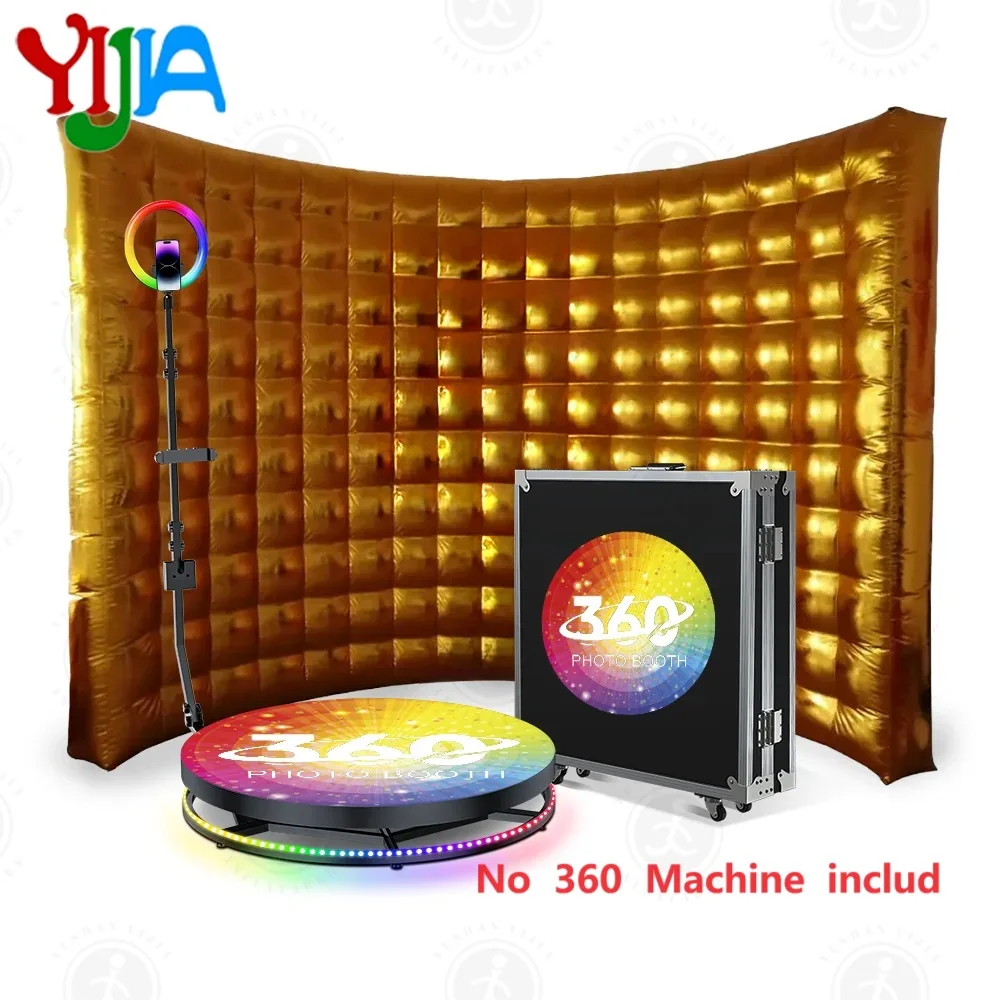Shipping-Free-Total-Gold-Or-Total-Silver-Inflatable-Wall-Photo-Booth ...