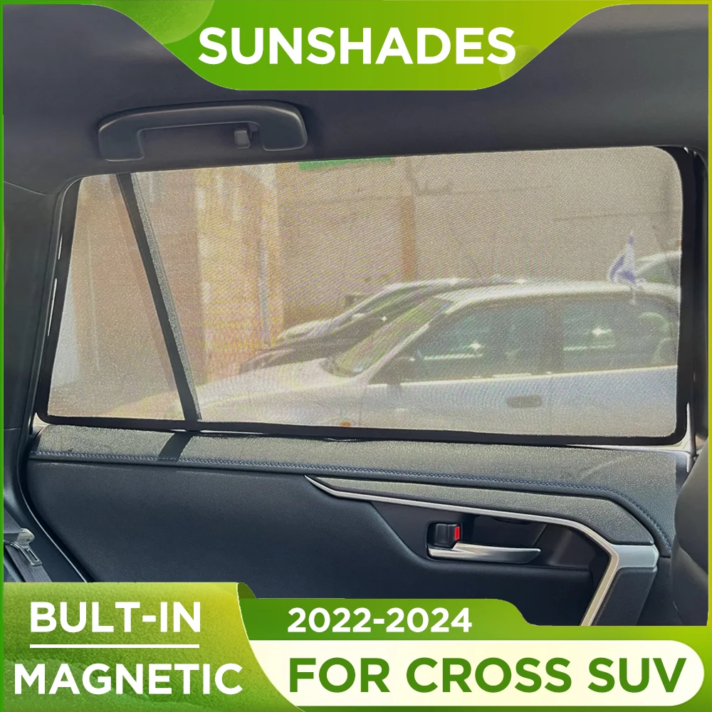 Magnetic-Side-Window-Sunshades-Curtain-For-Toyota-Corolla-Cross-Rear ...