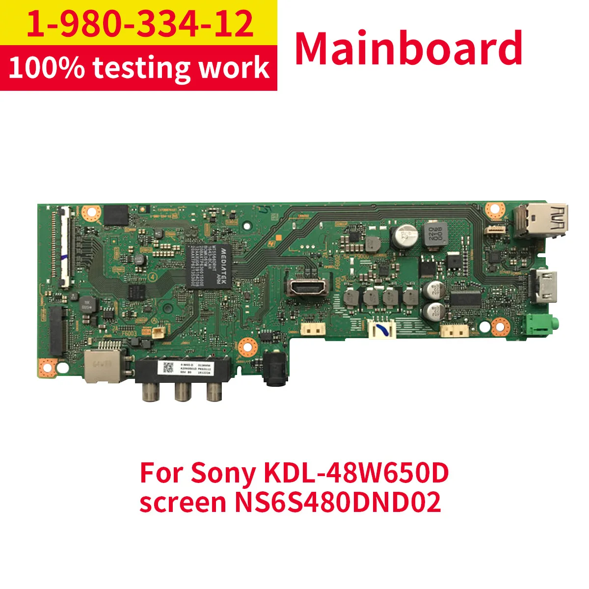 For-Sony-KDL-48W650D-TV-Motherboard-Mainboard-1-980-334-12-1-980-334-13 ...