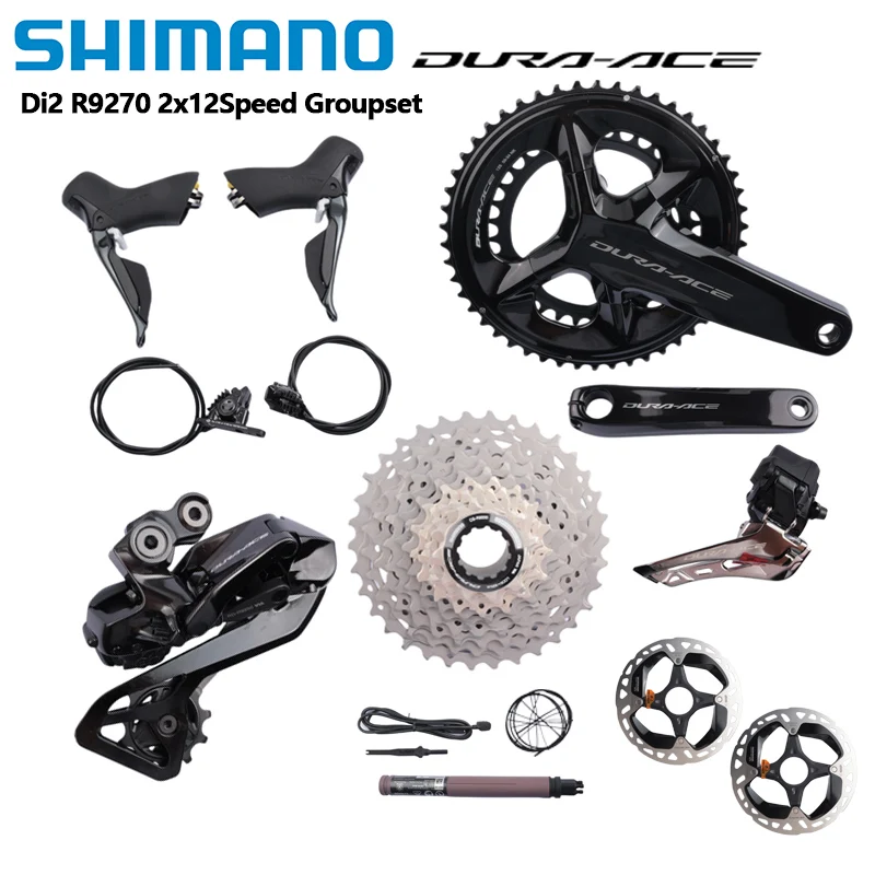 Shimano Di2 Dura Ace R9270 2x12 Speed Set R9200 Crankset 170/172.5mm 50-34t 52-36t RD-R9250 ...