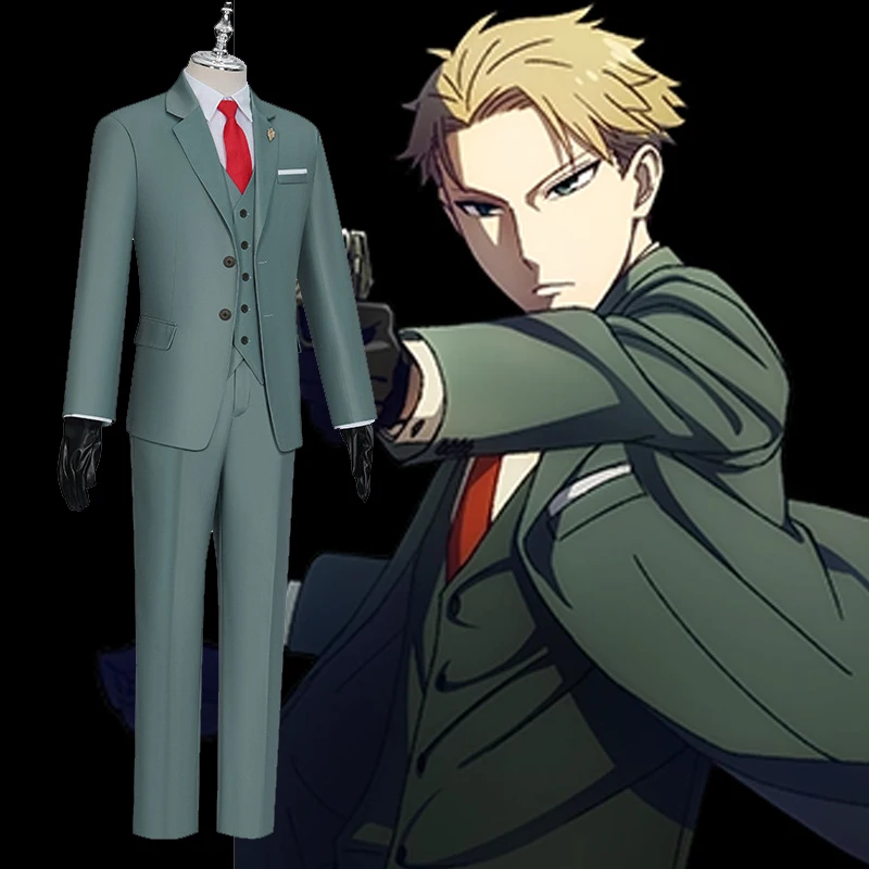 High quality Anime Spy Family Loid Forger Cosplay Uniform Costume Men's ...