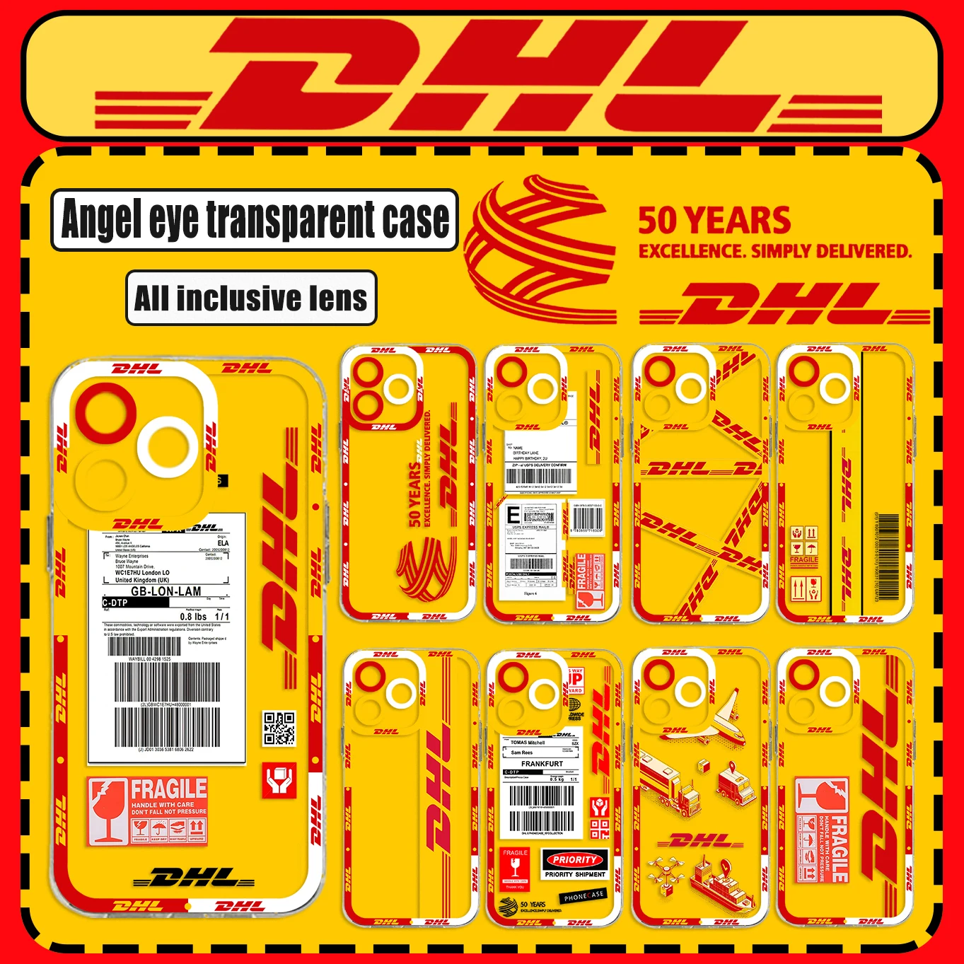 Capa-de-telefone-DHL-Express-para-iPhone-Tampa-transparente-para-iPhone ...