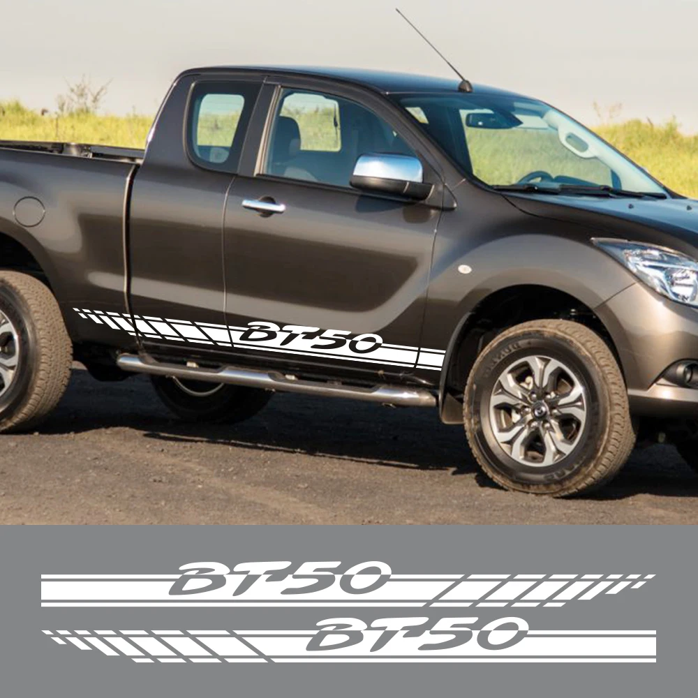 2Pcs-Car-Door-Side-Stickers-For-Mazda-BT50-BT-50-Pickup-Graphics ...