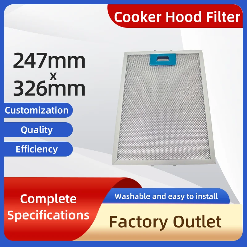 Cooker Hood Filters 247*326mm Aluminium Aspirator Vent Filter Kitchen ...