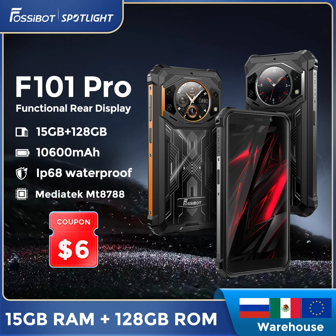 World-premiere-Fossibot-F101-Pro-10600mAh-15GB-128GB-IP68-Waterproof-Rugged-24MP-Camera-NFC ...