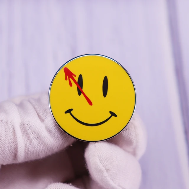 Watchmen Smiley Face Pin