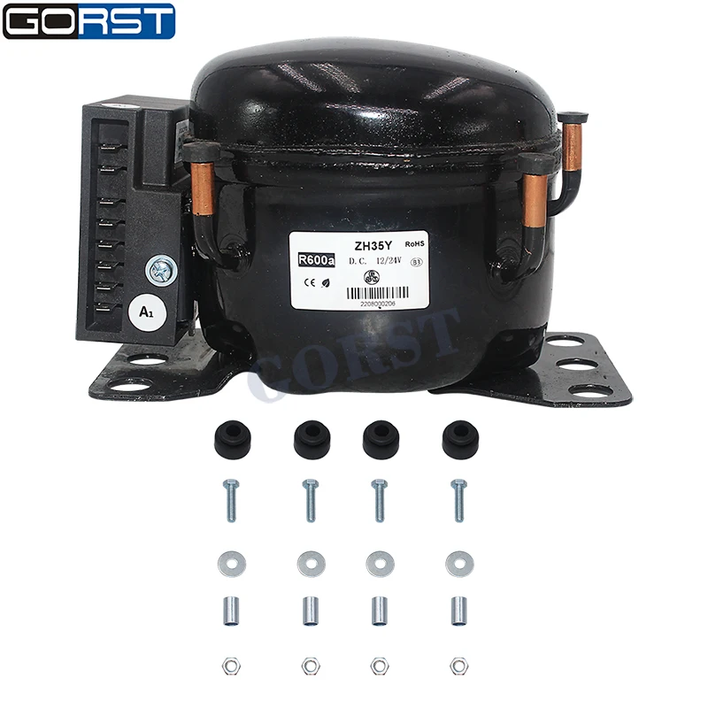 12V-24V-DC-R600a-Car-Refrigeration-Air-Compressor-Fridge-Freezer-Marine ...