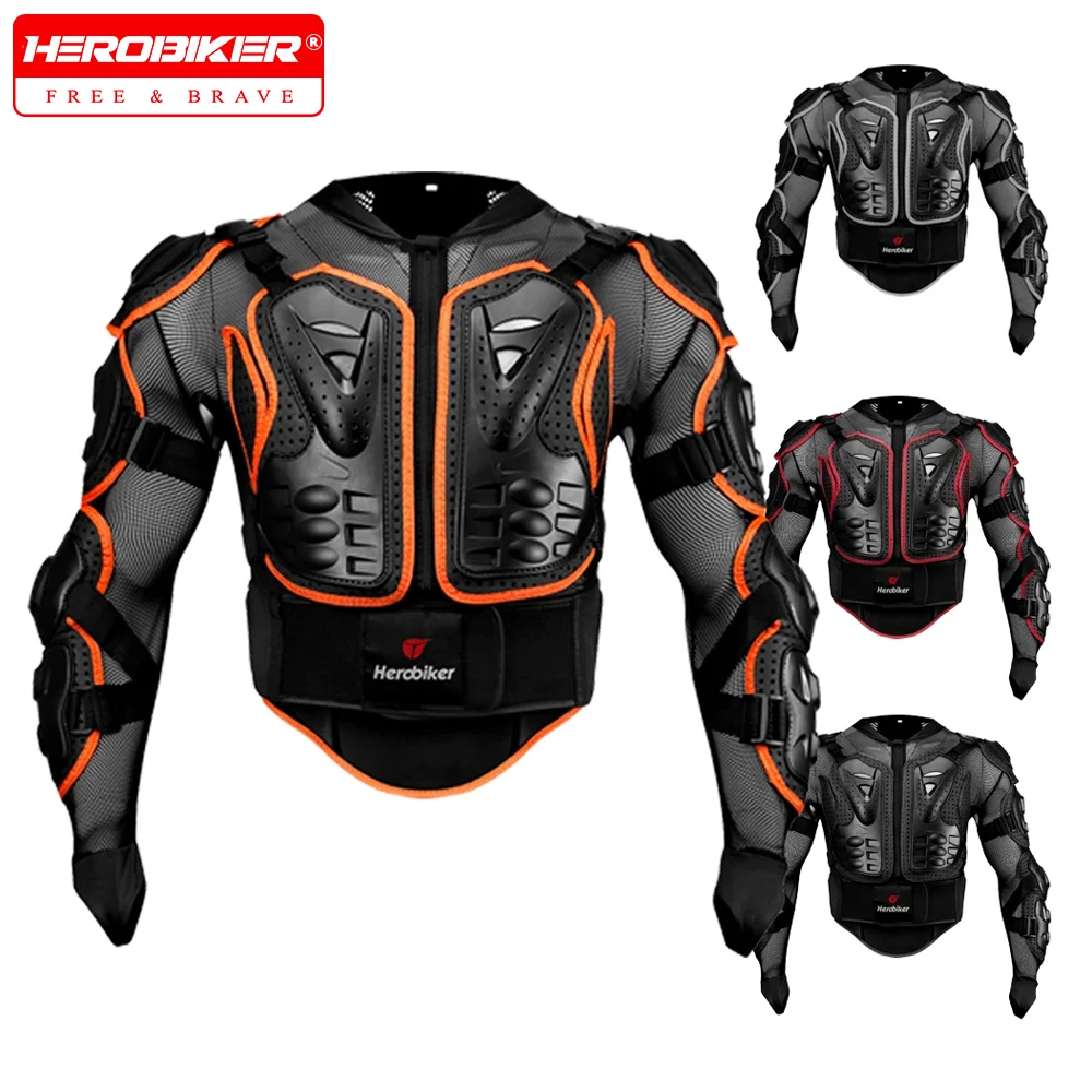 New Motorcycle Jackets Men's Body Armor Protection Jackets CE Protector ...