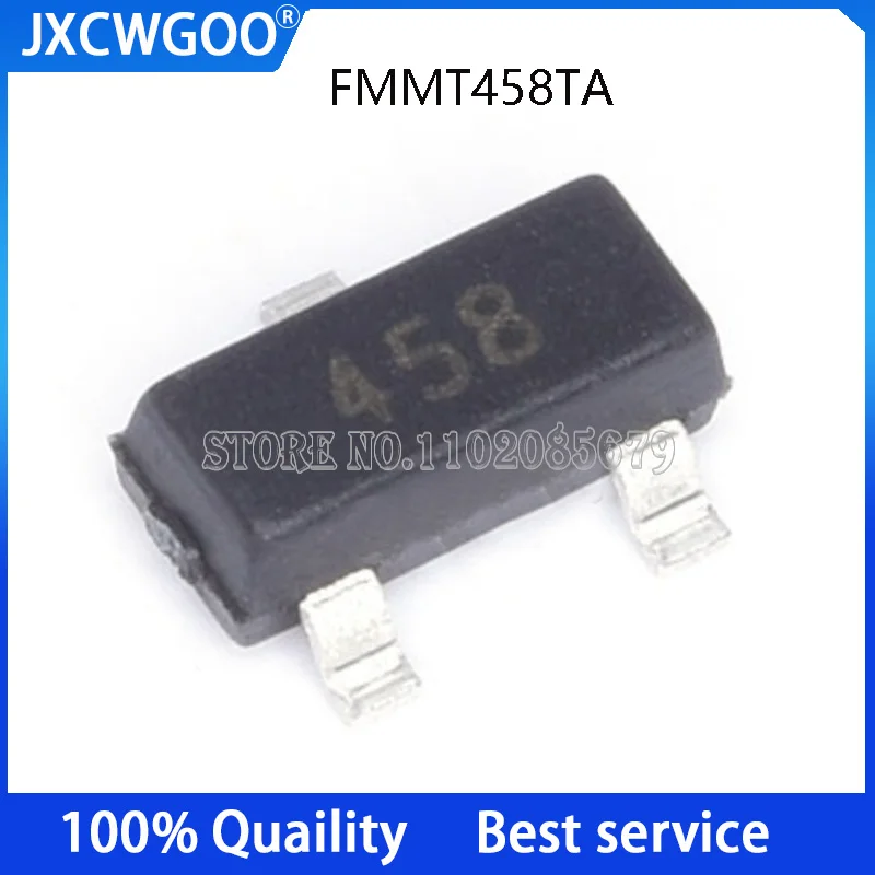 20PCS-FMMT458TA-marking-458-SOT-23-NPN-high-voltage-transistor-chip ...