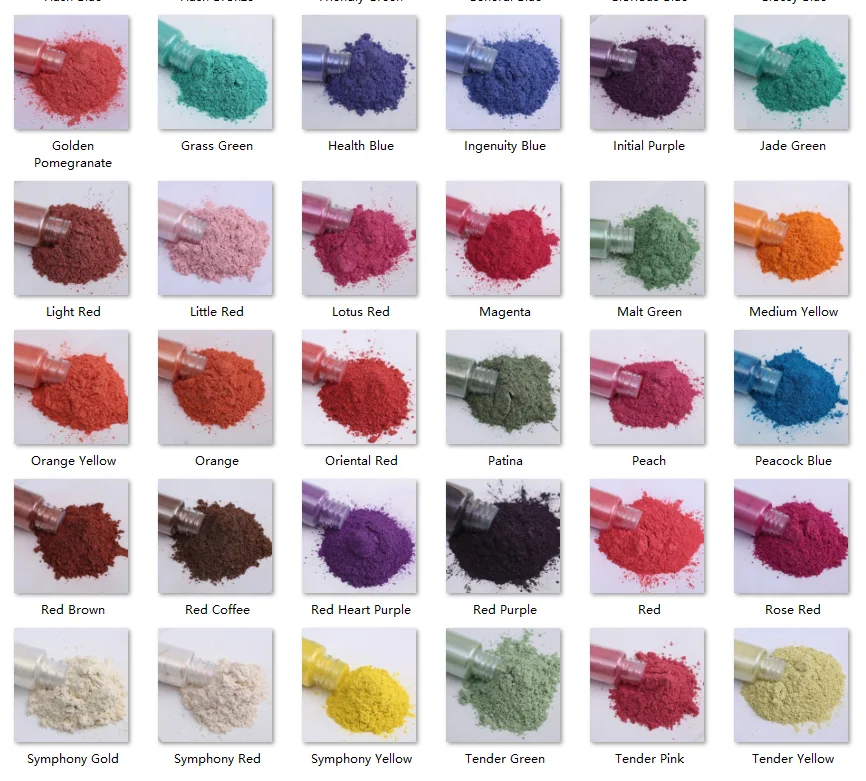 10g/bottle Pearl Mica Powder Pigment for lip gloss Decorating ...