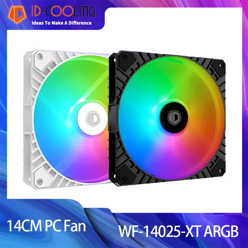 ID-COOLING-WF-14025-XT-ARGB-Computer-Radiator-Fan-14CM-PC-Case-Fan-4PIN ...