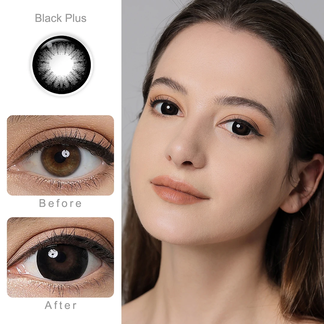 Black Contact Lenses Before And After