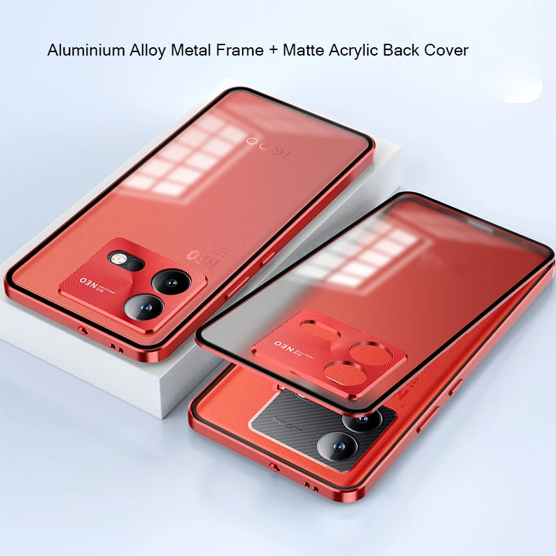 Aluminium Alloy Metal Frame Bumper for VIVO IQOO NEO 8 Pro Case Matte ...