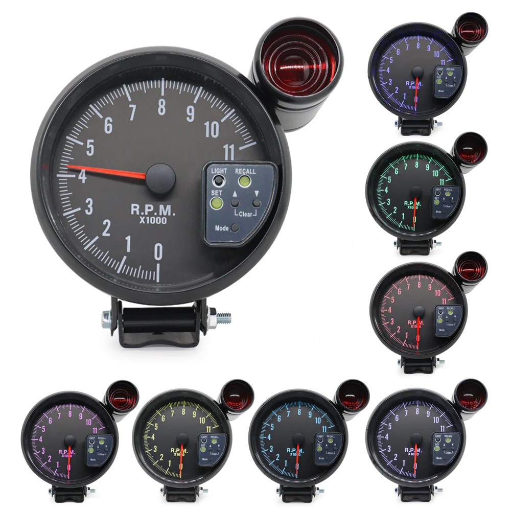5-Inci-RPM-Meter-Tachometer-11000K-dengan-Shift-Light-Racing-Car-Gauge ...