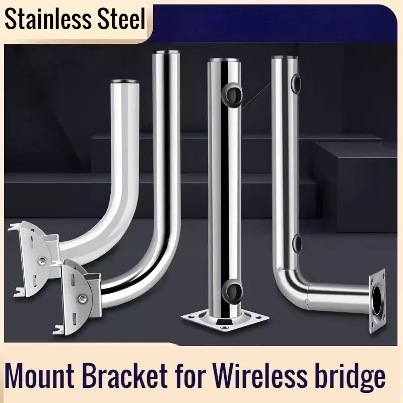 Stainless-Steel-Wall-Fence-Mount-Bracket-for-Wireless-bridge-Outdoor ...