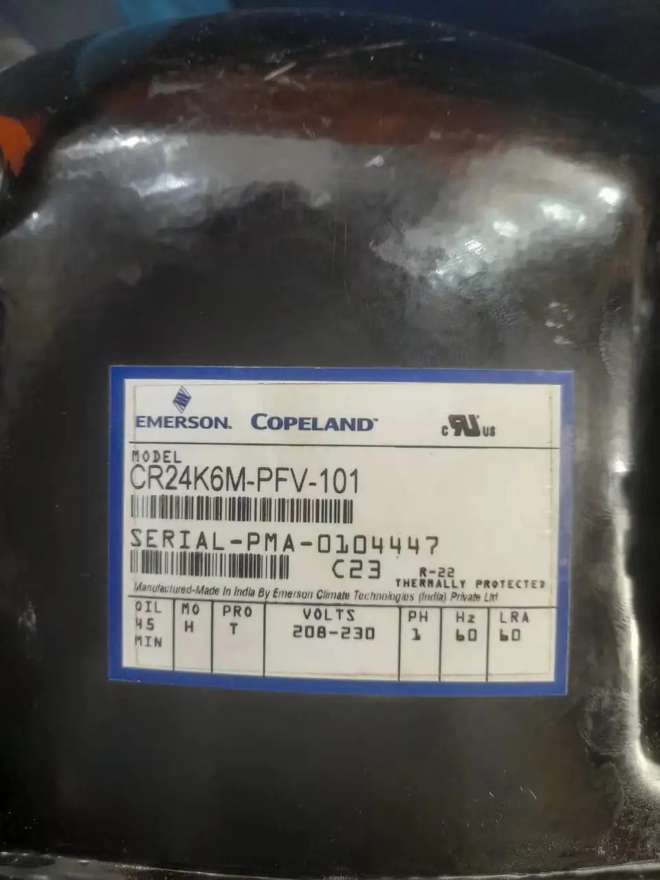 CR24K6M-PFV-101-1ph-208-230v-60hz-r22-compressor-for-copeland ...