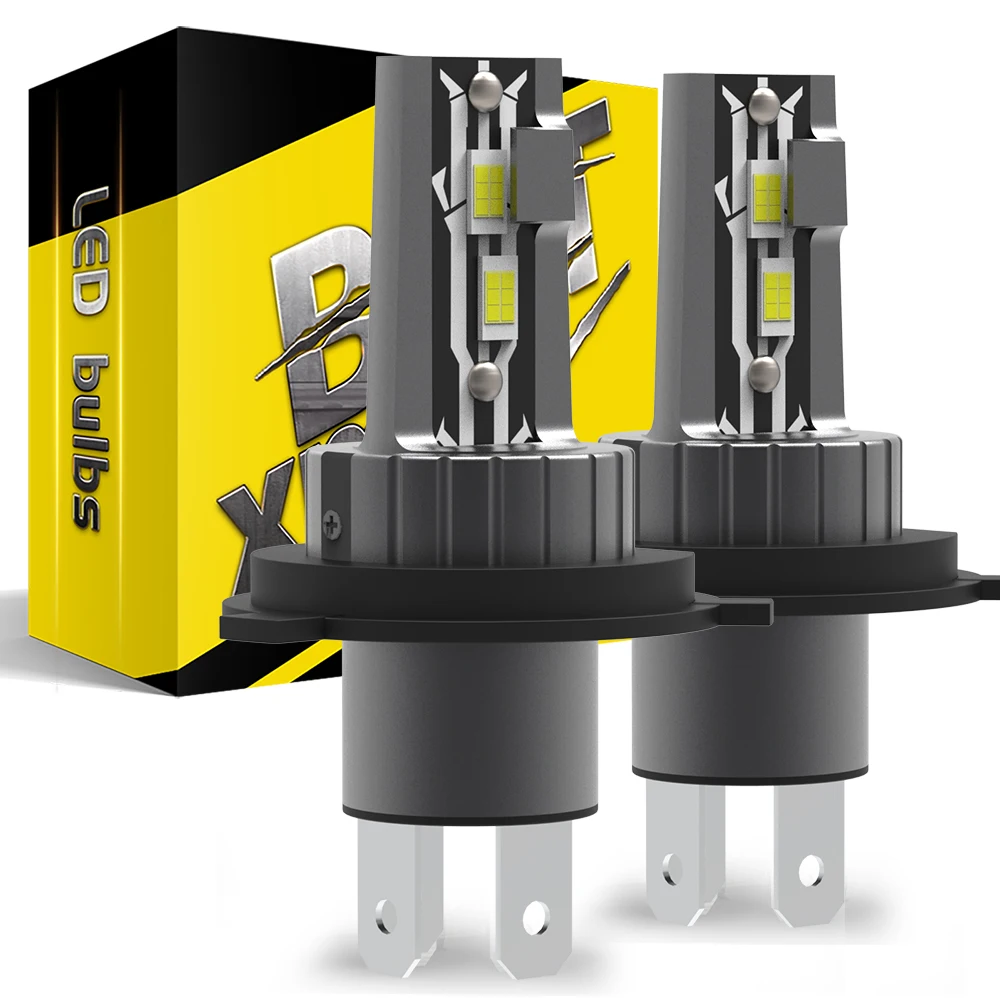 Bmtxms H4 Fanless Led Csp Headlight Bulb For Car Motorcycle 9003 Led Hi ...