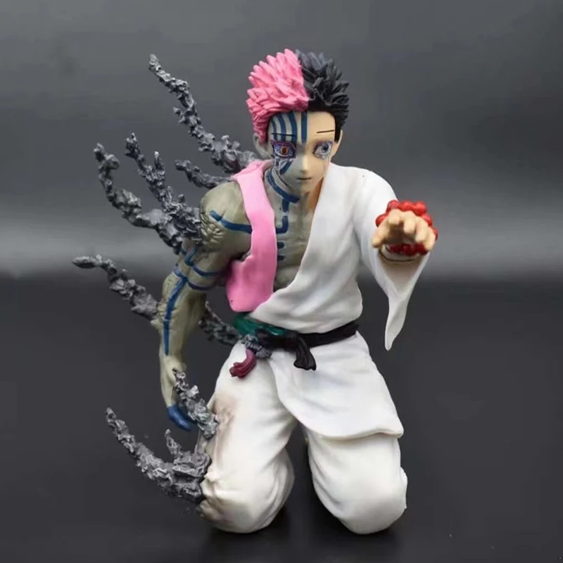 17cm Anime Demon Slayer Akaza Figure Juuni Kitsuki Akaza PVC Action ...