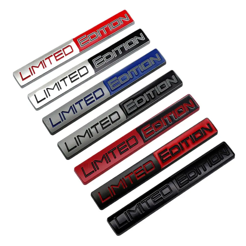 1x-For-Limited-Edition-Sticker-Metal-Silver-Black-Red-Blue-Car-Badge ...