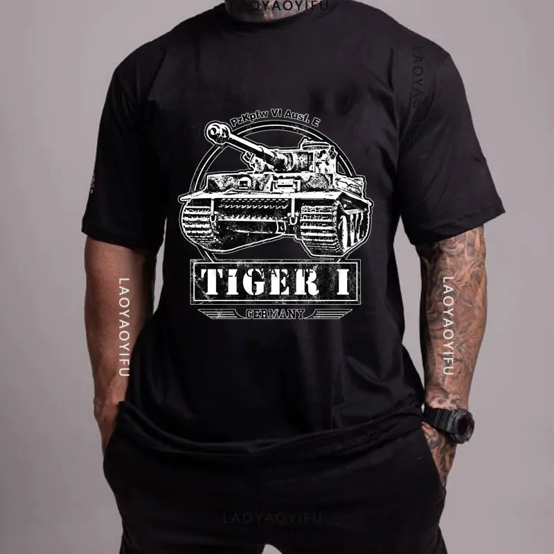 Hot Sale German Armored Troops Tiger Tank Printed T-Shirt Royal Armoury ...