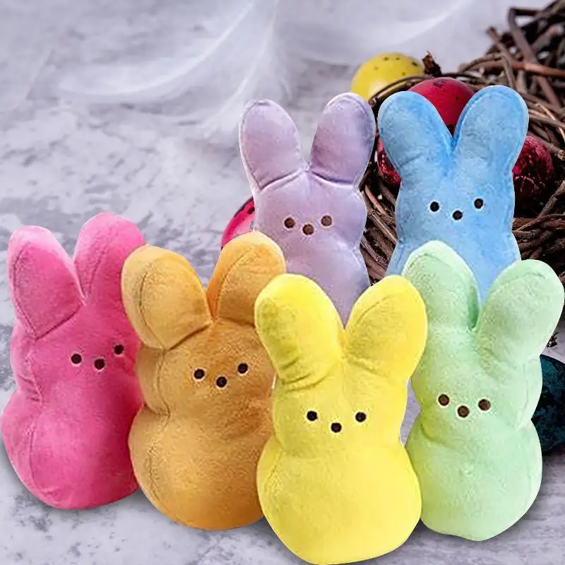 Conejo de peluche de 15cm para niños, muñeco de peluche de Peeps ...
