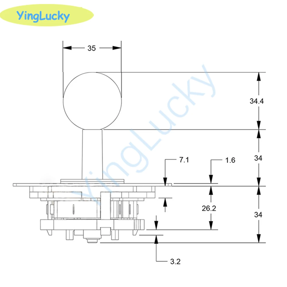 Arcade Joystick Dimensions