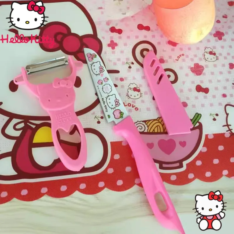 Hello-Kitty-Conjunto-de-facas-Multi-Funcional-Cute-Cartoon-Fruta-Dormit ...
