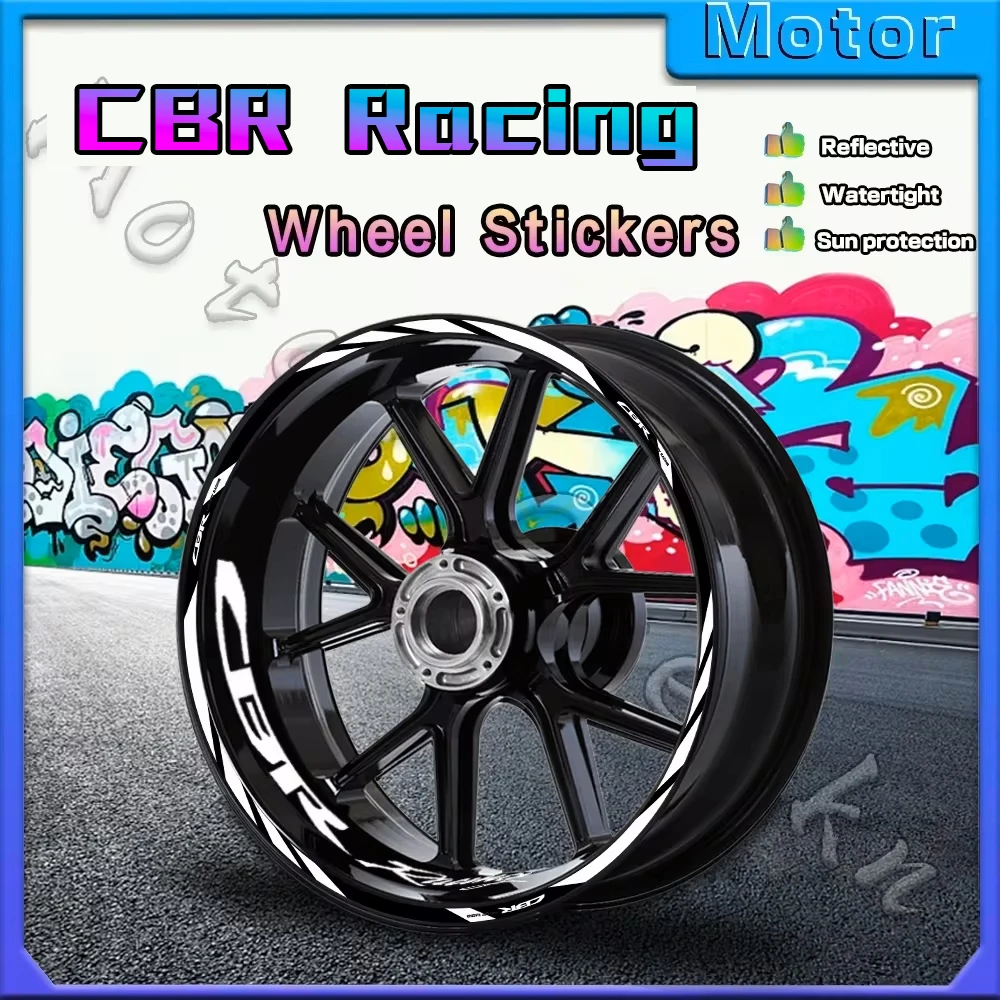 For-CBR-400-600-650R-CBR1000RR-250R-500r-Reflective-Motorcycle-Wheel ...