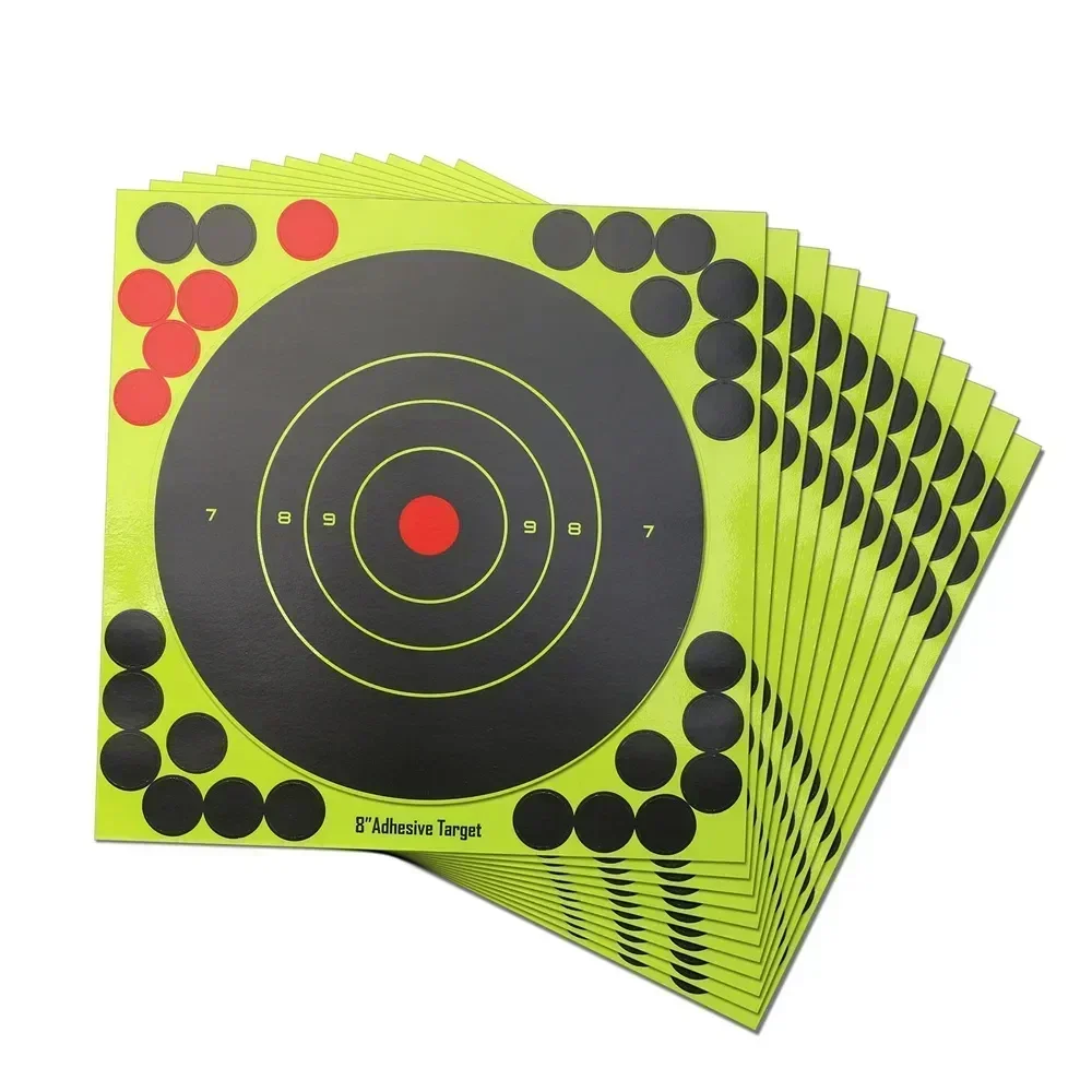 100pcs Paper Target Stickers Adhesive Reactivity Shoot Targets Outdoor ...