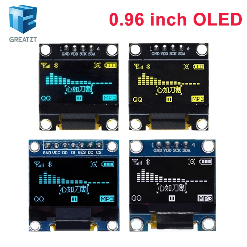 0-96-inch-IIC-SPI-Serial-7-4Pin-White-Blue-Yellow-Blue-Yellow-OLED ...
