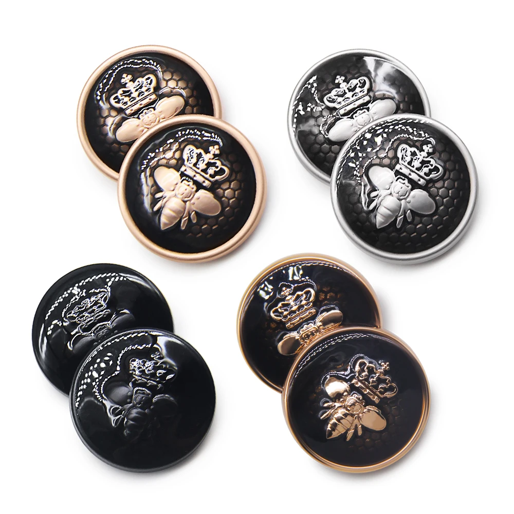 Fashion-metal-buttons-10pcs-lot-British-style-bee-shape-sewing-buttons ...