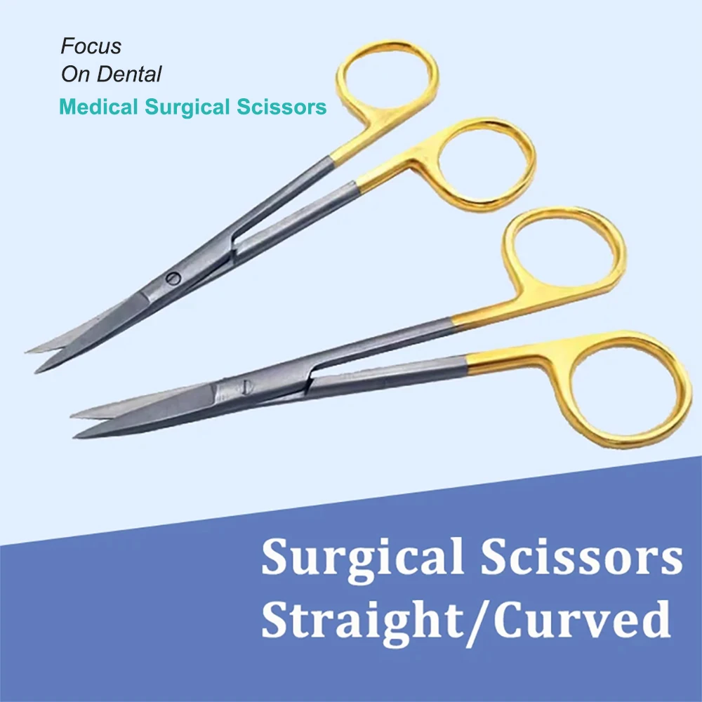 1-PC-Dental-Tissue-Scissors-Stainless-Steel-Surgical-Forceps-Medical ...