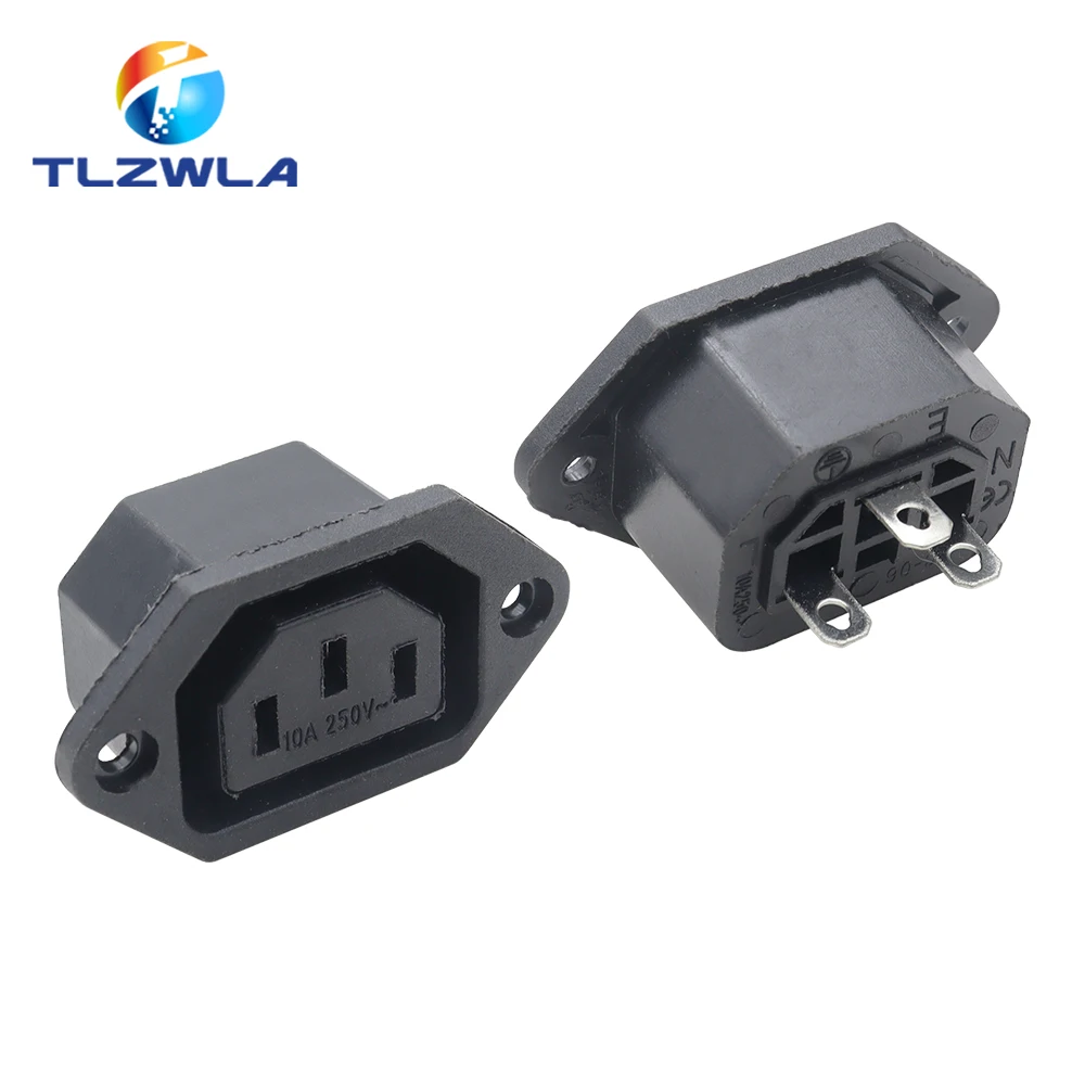 1PCS IEC 320 C14 Female AC Power Inlet Socket Jack Connector Receptacle ...